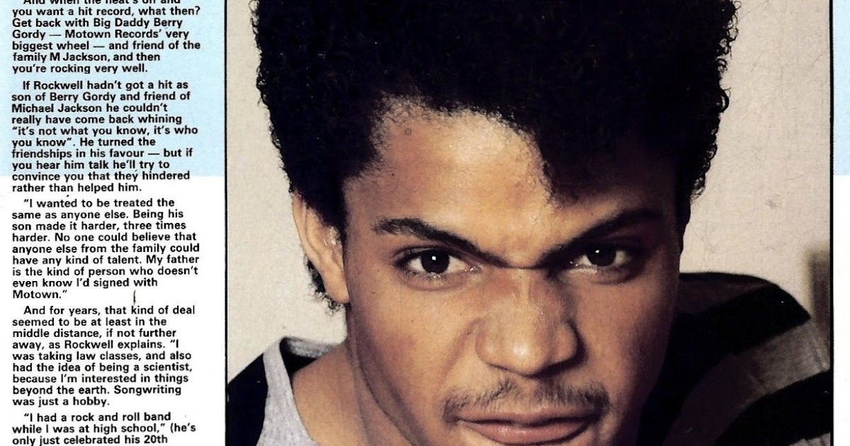 Top Of The Pop Culture 80s: Rockwell Magazine Article 1985