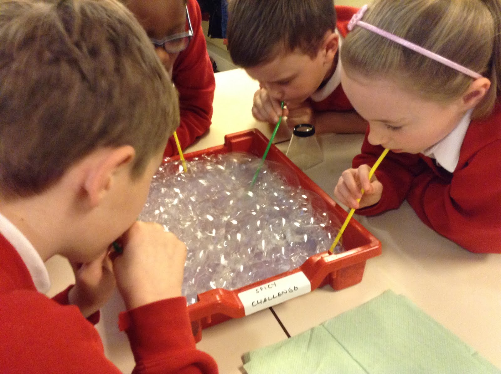 SPS Year 5: Science - foam experiments