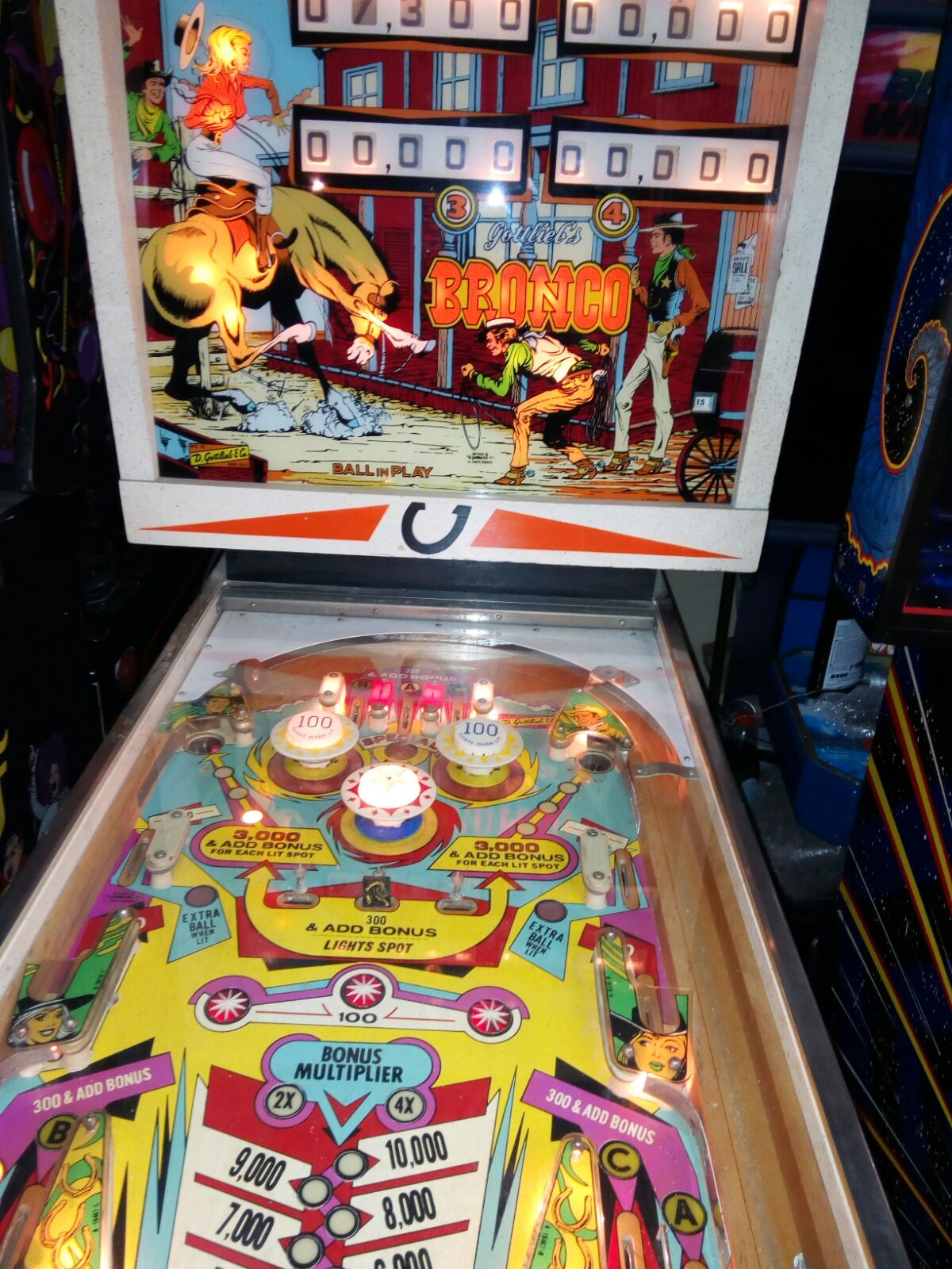 Original Pinball: Bronco (Gottlieb 1977)