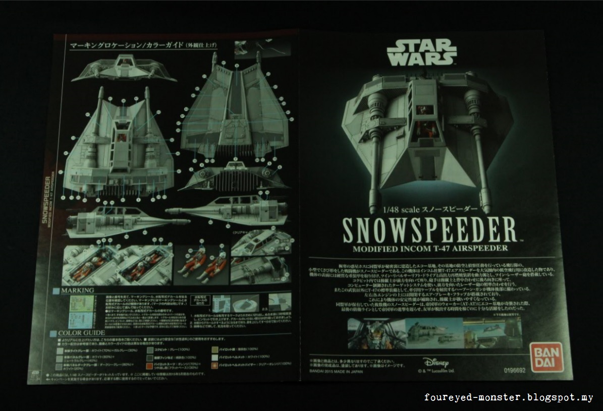 Art and Musings of a Miniature Hobbyist: Star Wars Snowspeeder - Bandai ...
