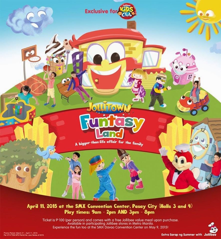 Manila Shopper: Jollibee Jollitown Funtasy Land at SMX: April 11 2015