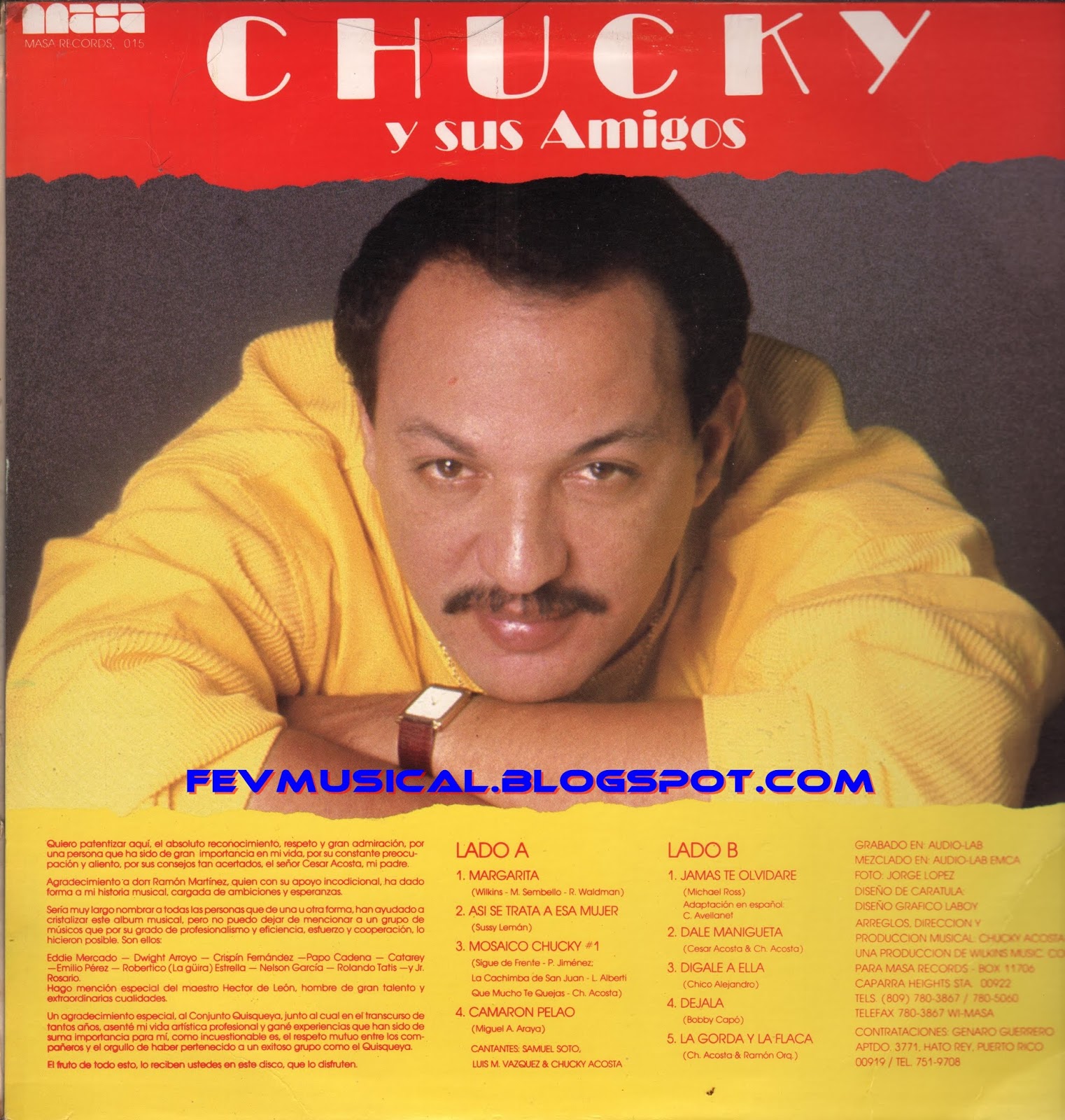 FEV MUSICAL: 1980's - Chucky & Sus Amigos (Masa)