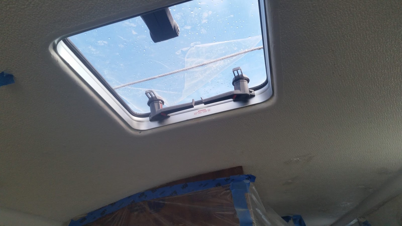 Sailing Whimsy: Installing new Lewmar Ocean hatches, part 1