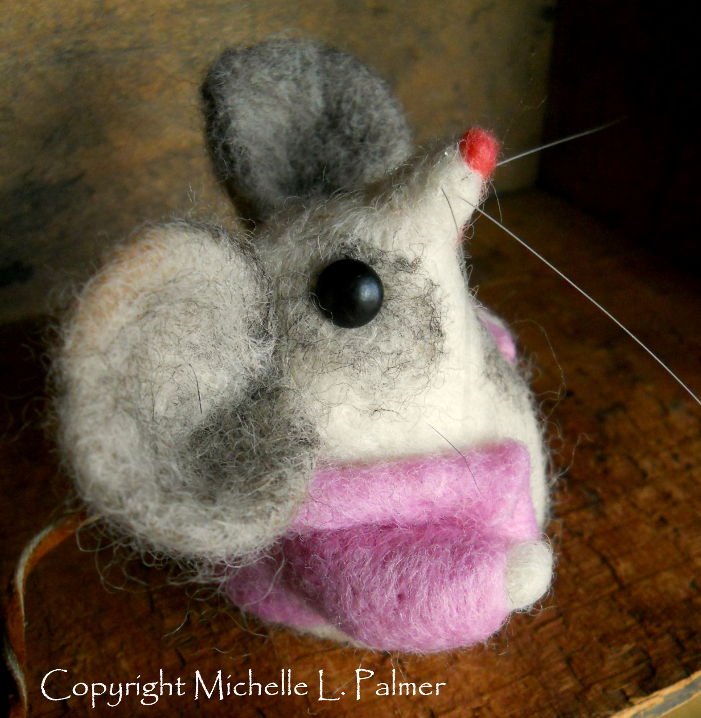 Michelle Palmer: Needle felted wool mice...