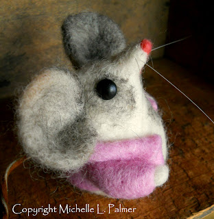 Michelle Palmer: Needle felted wool mice...
