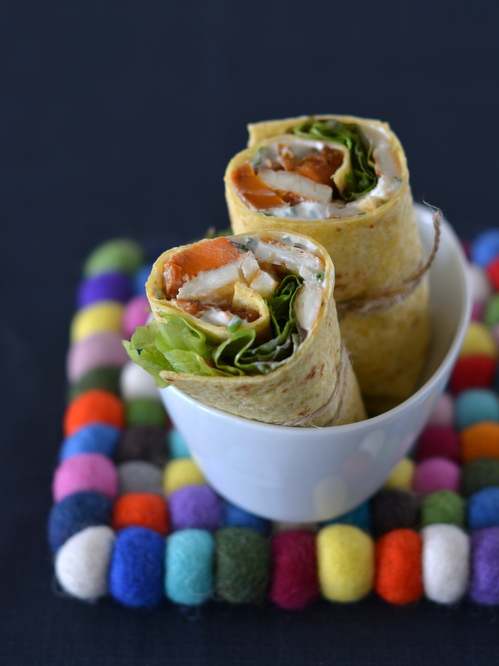 Colors in the Kitchen: Tortillatekercs zöldségekkel és grillezett sajttal