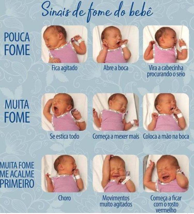 Quando o bebê sente fome