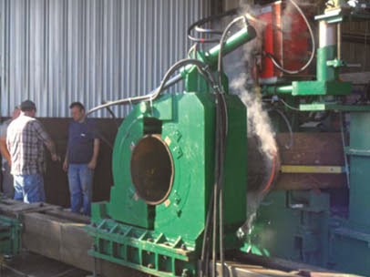 induction pipe bending machine for big diameter steel pipe with about 2 ...