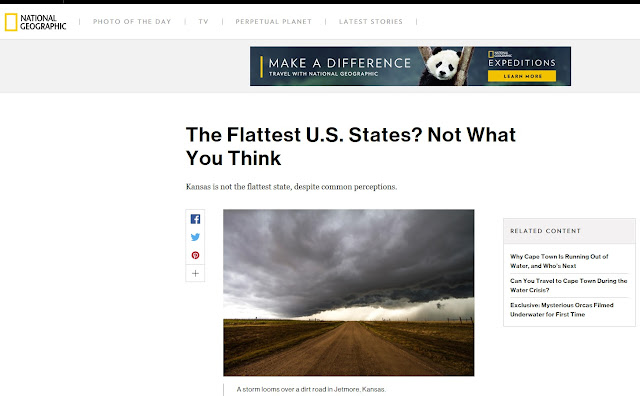 Flat Earth Matters: 13) งานวิจัยจัดอันดับความราบเรียบของรัฐต่าง ๆ ใน ...