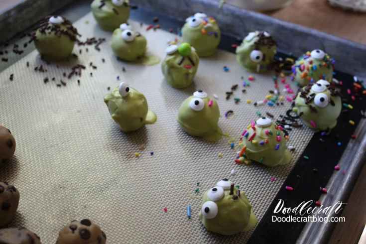 Alien Monster Cookie Dough Bites!