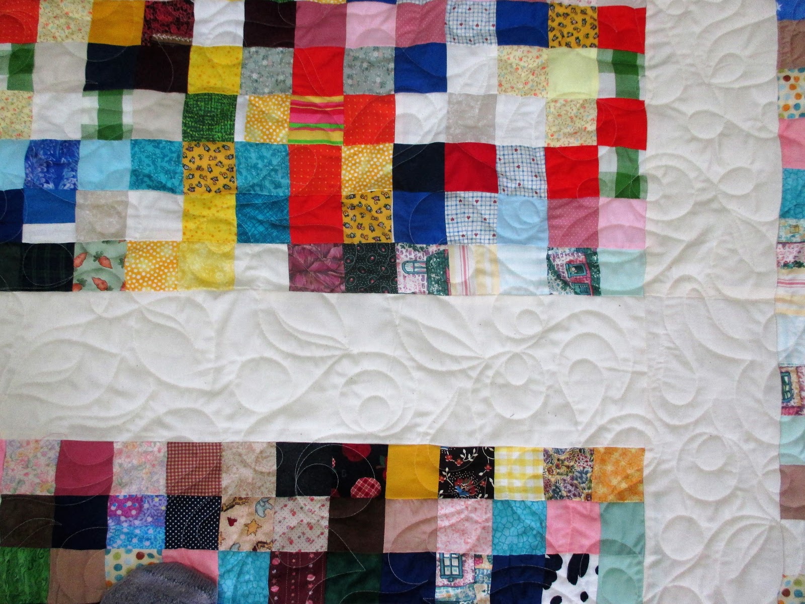Down To Sew: 2.5 inch Squares Scrap Quilt