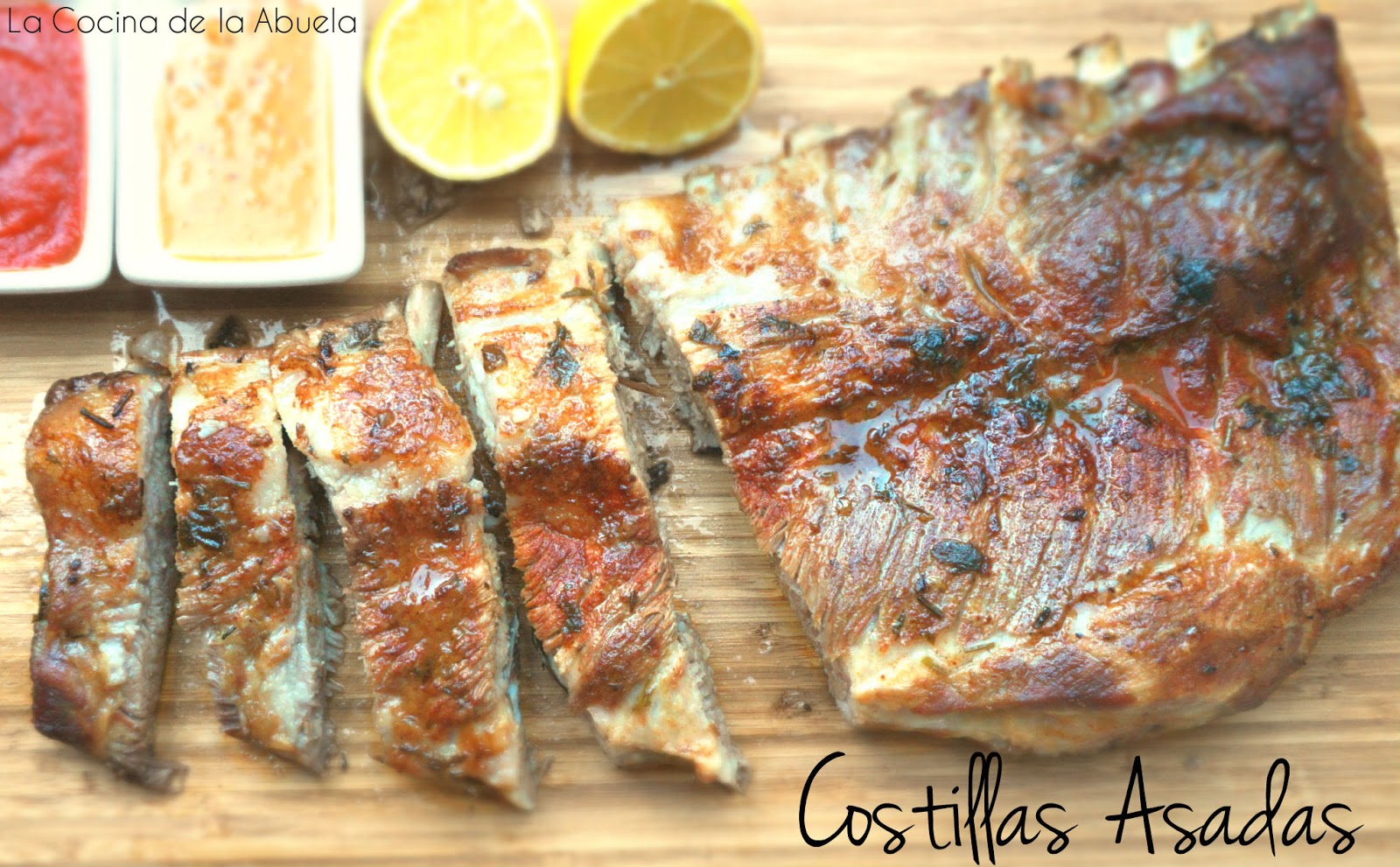Costillas asadas, al horno.