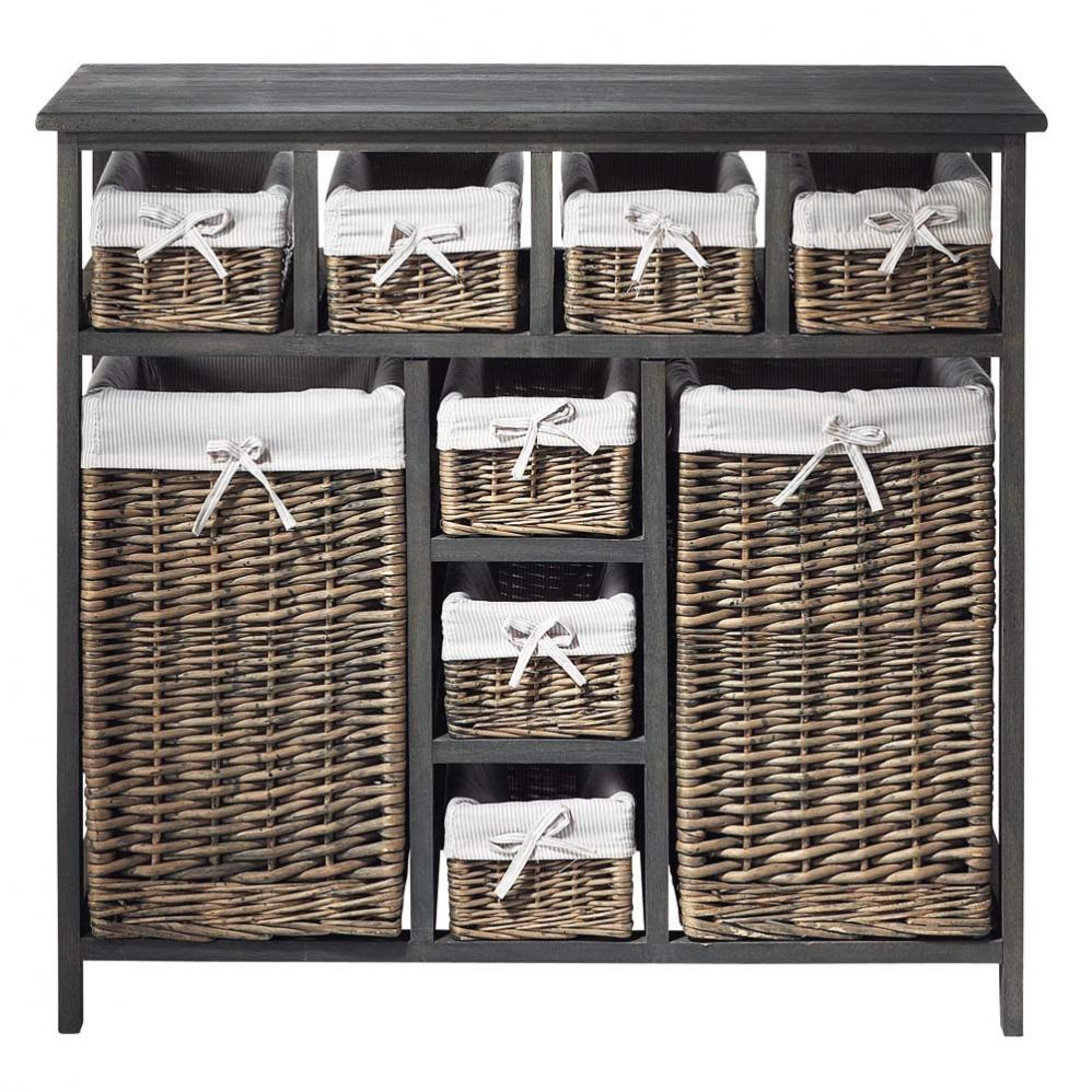 Artesanato Decor e Culinária: Decoração - Comodas com cestos de vime