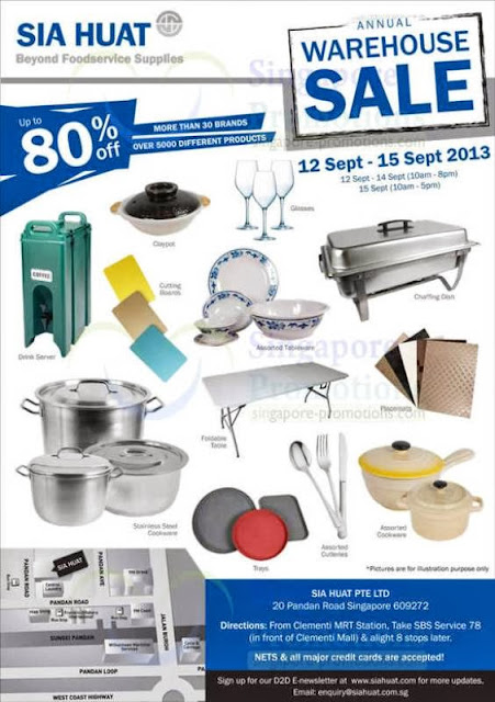 MaoMao Eats!: Sia Huat Warehouse Sale 12-15 Sept 2013 Up to 80% Off