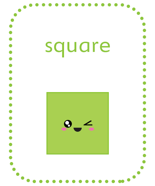 Shapes Flashcards for Kids - Square