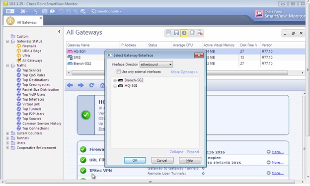 My Check Point CCSA Journal: Check Point SmartView Monitor