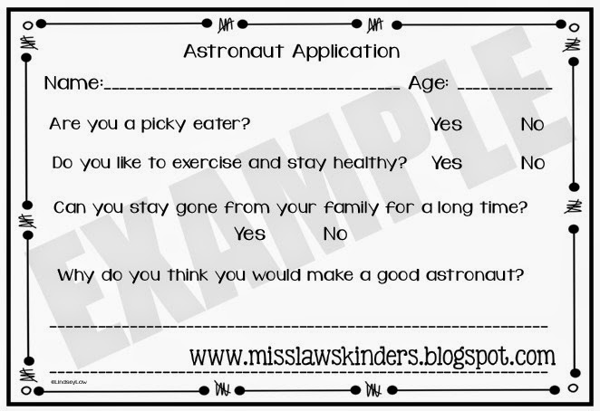 Miss Law's Kinders: Space Unit-{All About Astronauts}