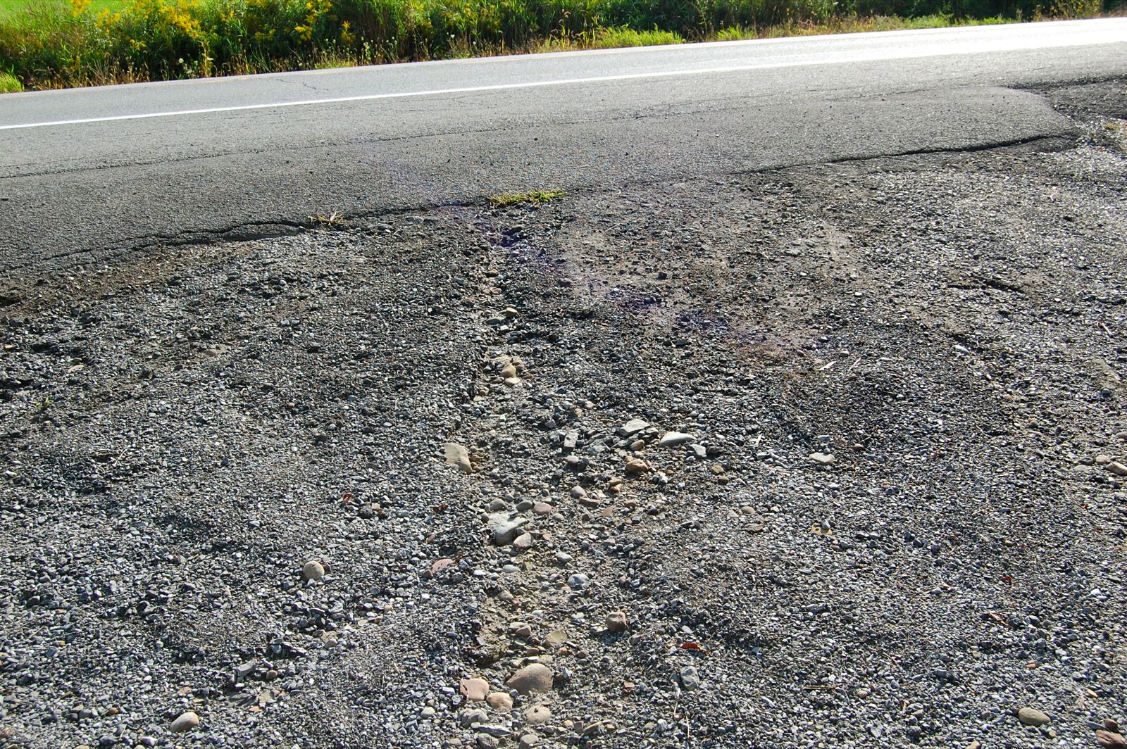 Our House Not On Wheels: New Car and washed out driveway