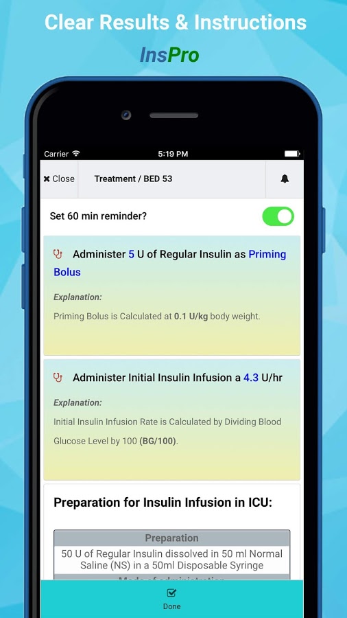 InsPro Mobile App for Insulin administrarion - Dr. Jimit vadgama