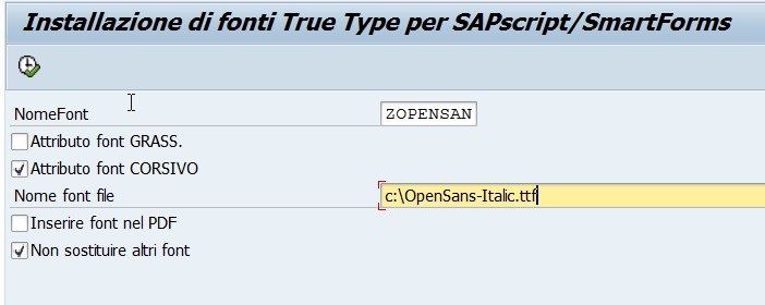 Informazioni utili e pratiche su SAP: ABAP: Aggiungere un nuovo FONT a SAP (per Sapscript e ...