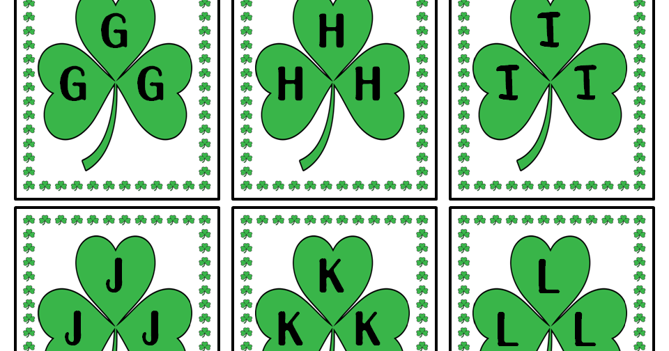 St. Patrick's Day Alphabet | The Teaching Bug!