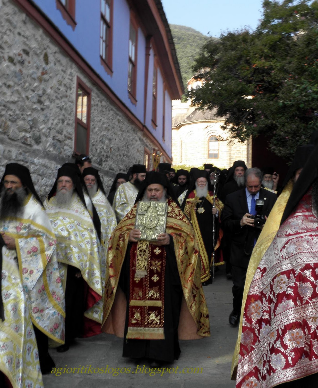 ΑΓΙΟΡΕΙΤΙΚΟΣ ΛΟΓΟΣ: ΠΡΟΣΚΥΝΗΜΑ ΤΟΥ ΟΙΚΟΥΜΕΝΙΚΟΥ ΠΑΤΡΙΑΡΧΗ ΣΤΗ ΜΕΓΙΣΤΗ ΛΑΥΡΑ