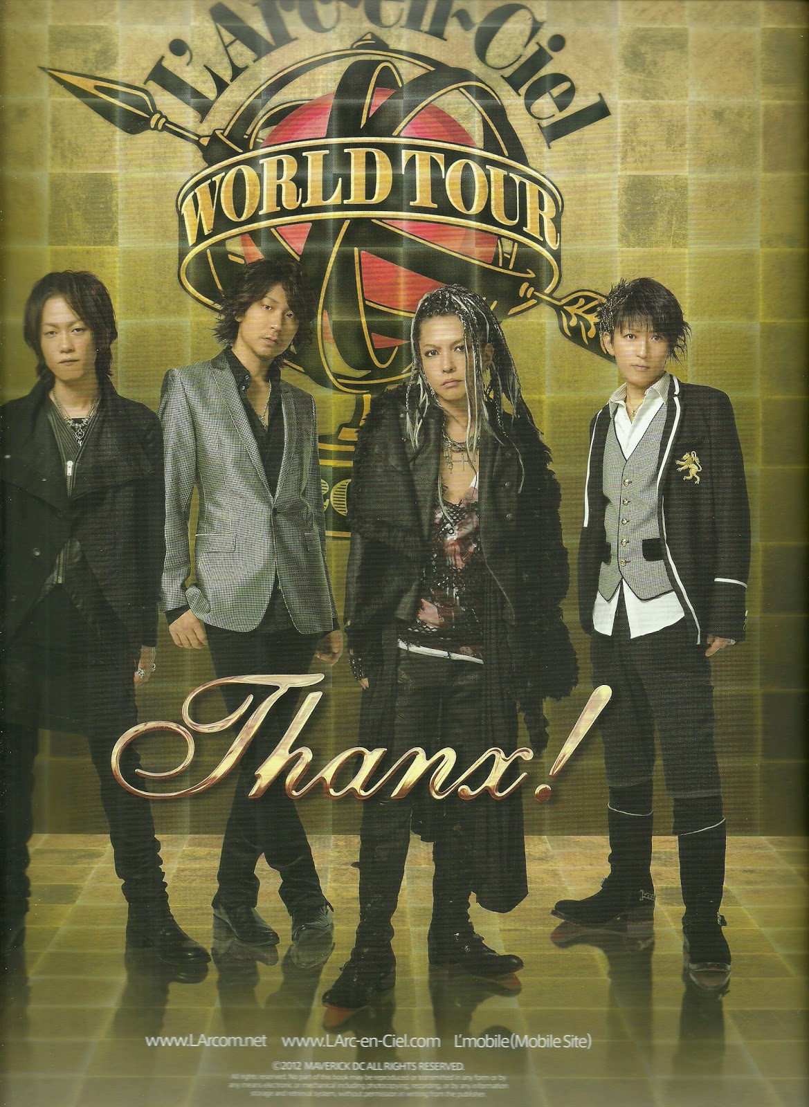 [Scan] L'Arc~en~Ciel World Tour 2012 Pamphlet