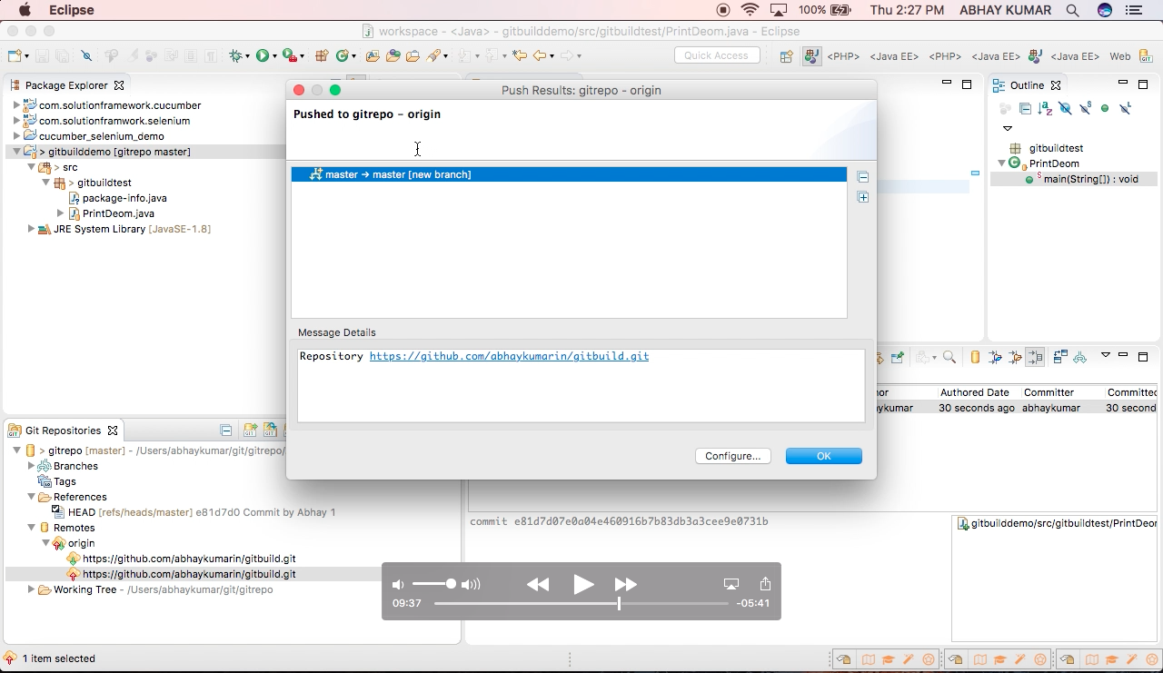 Solution Framework Continuous Integration Automation Eclipse Git And Github Jenkins