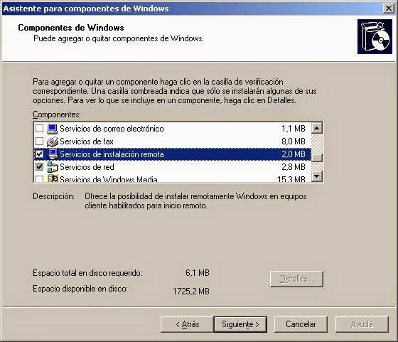 Servidores de Windows: Servidor RIS