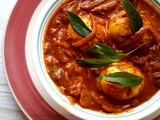 Kerala spicy egg curry