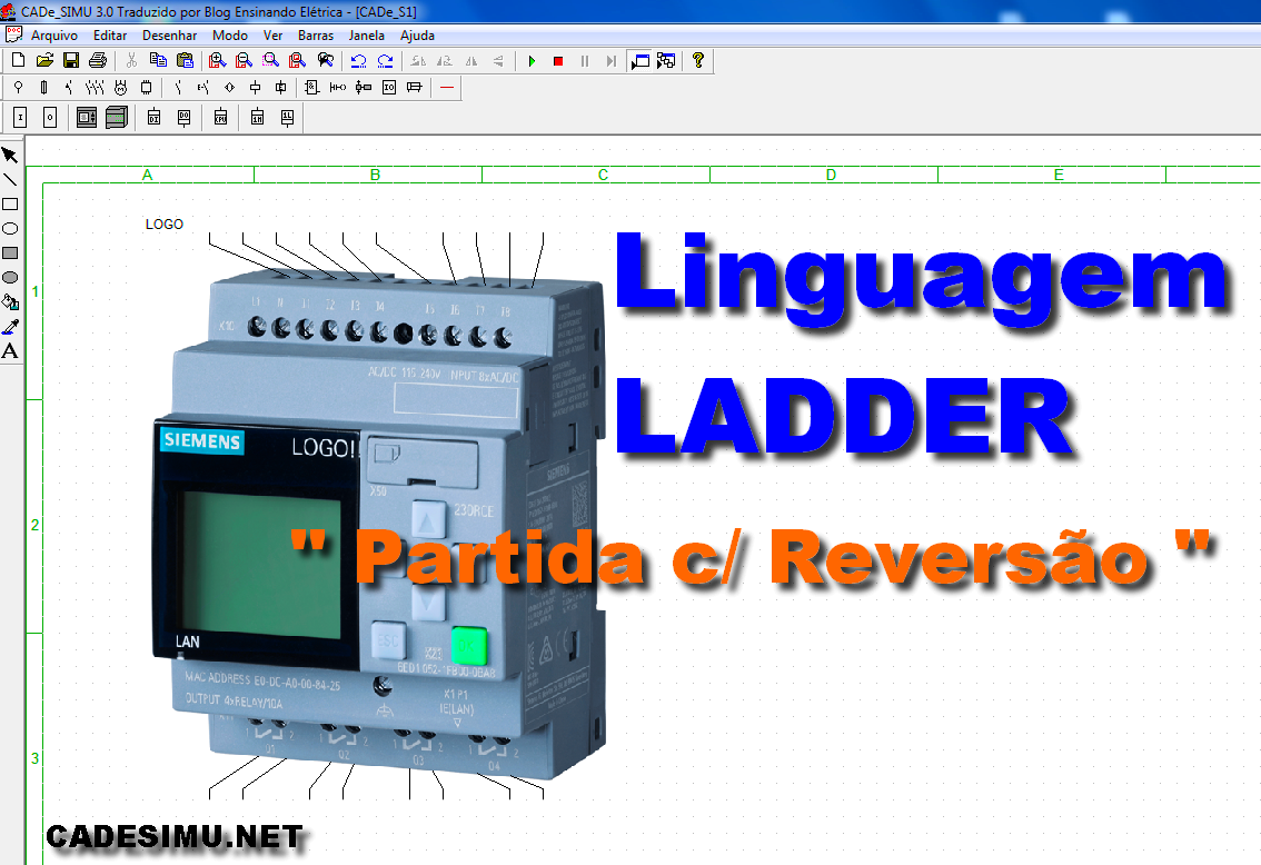 Aprender Linguagem LADDER - Partida de Motor com Reversão [no CLP ...