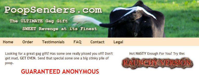 Amazing Websites: Ultimate GAG!!! - poopsenders.com