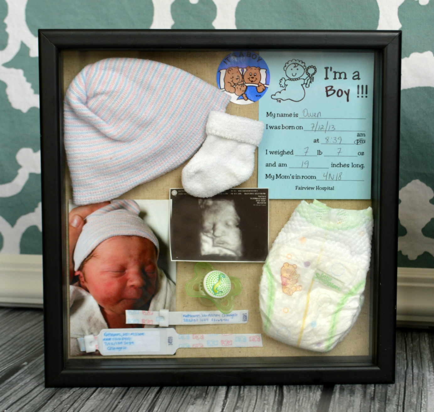 BUMPY MIRACLE: Baby Birth Shadow Box