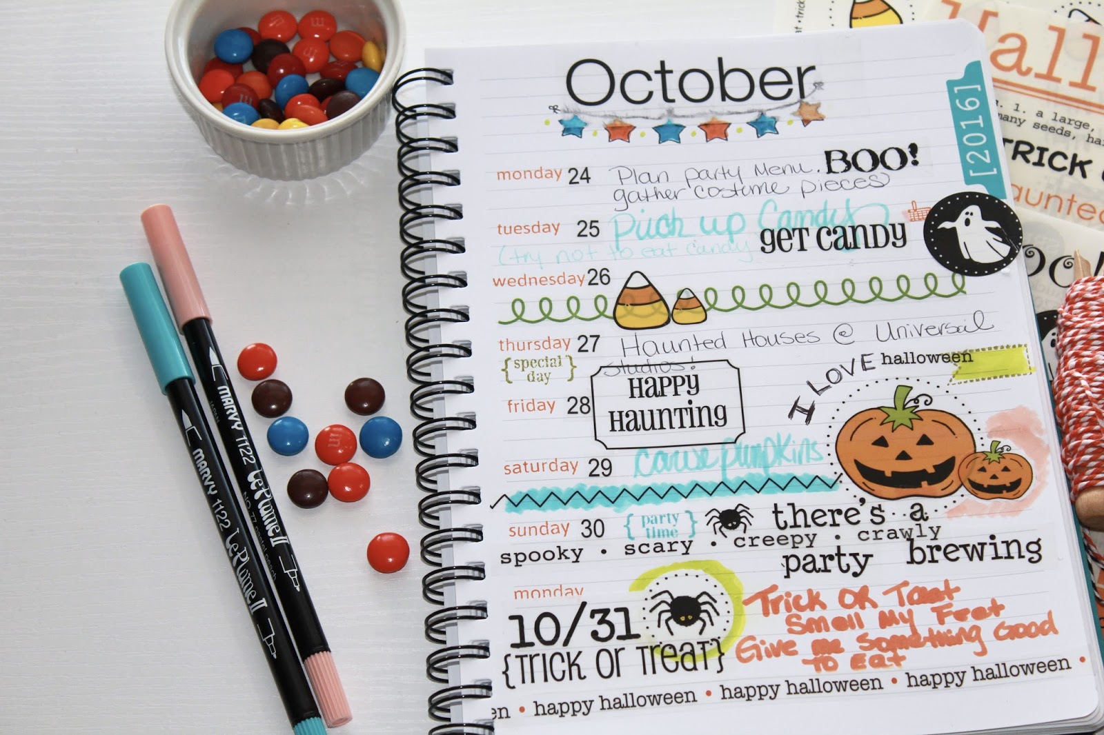 SRM Stickers: October Planner Pages by Shantaie