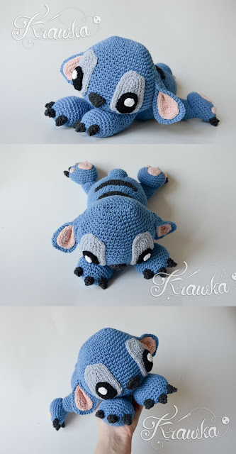 Krawka: Stitch the blue koala monster alien
