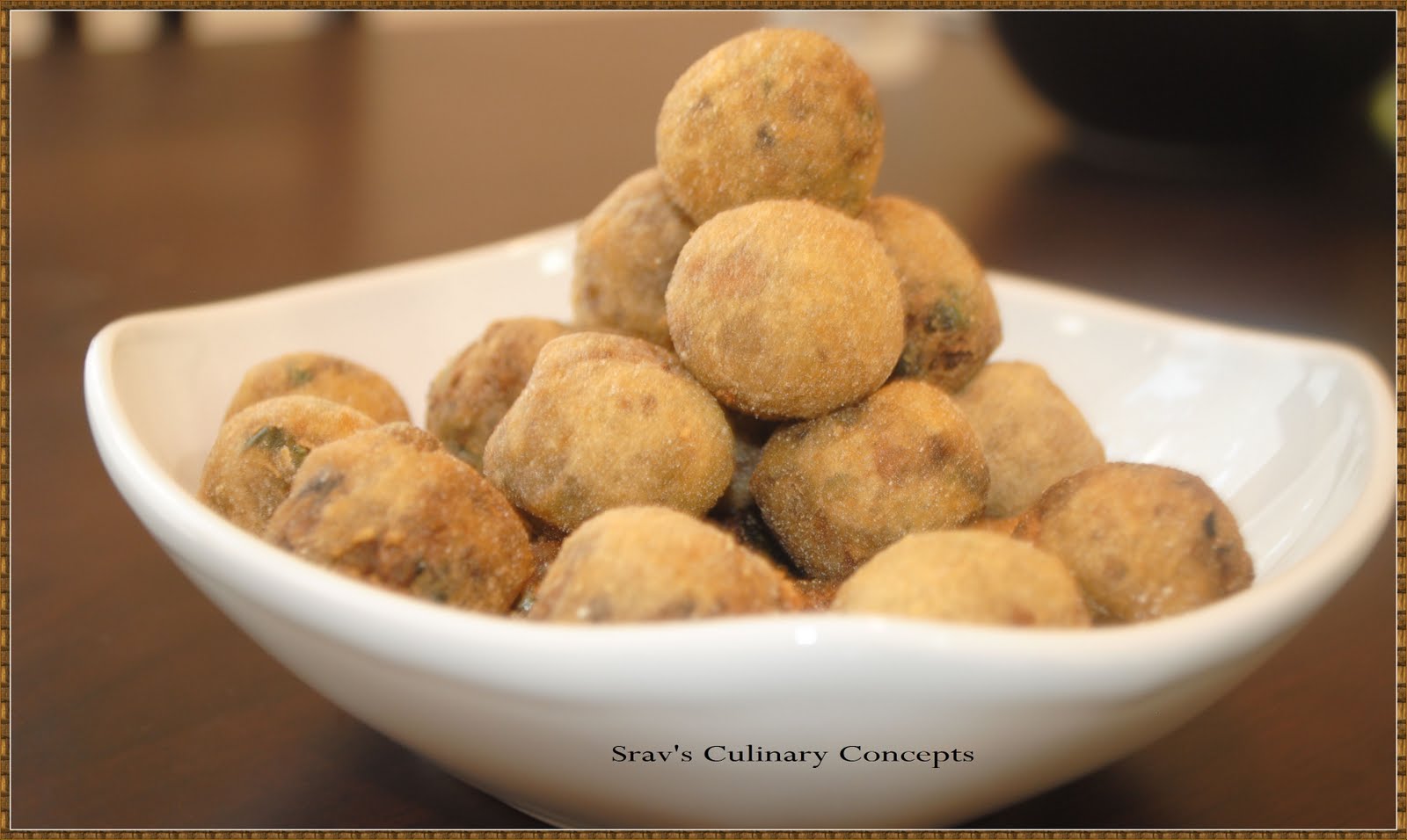 Srav's Culinary Concepts: Mushroom Balls