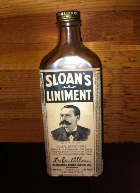 Soapy Smith's Soap Box: Smelling Soapy Smith's wife: Sloan's Liniment