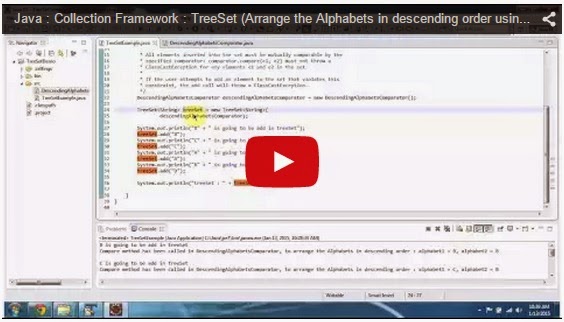 Java Ee Java Collection Framework Treeset Arrange The Alphabets