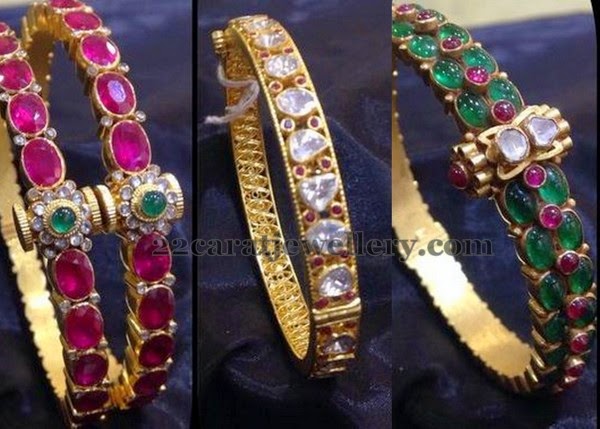 Attractive Gemstone Bangles Gallery - Jewellery Designs