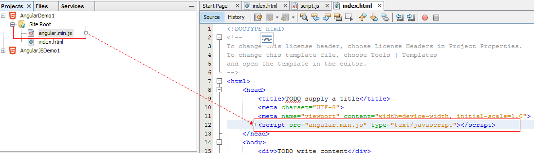 First Angular Application First Angular Application