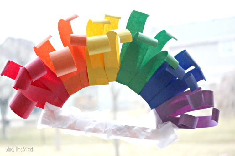 Rainbow Paper Craft for Kids | School Time Snippets