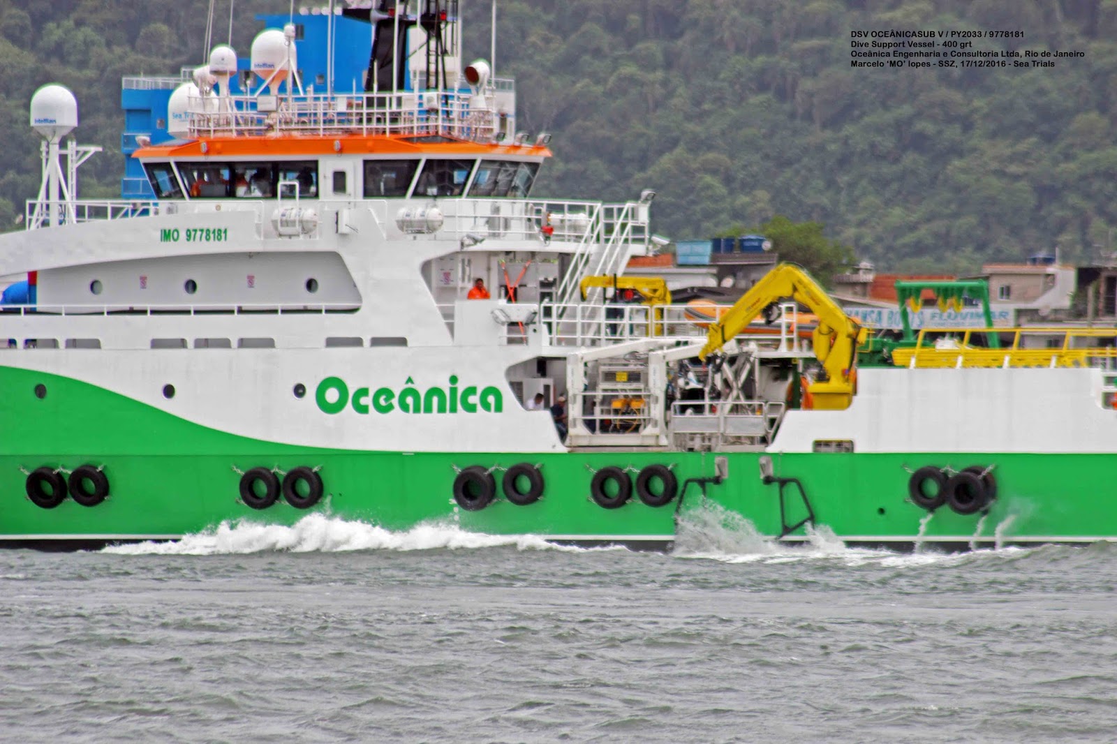 Santos Shiplovers: SDSV Oceânicasub V / PY2033 - Sea Trails prior ...