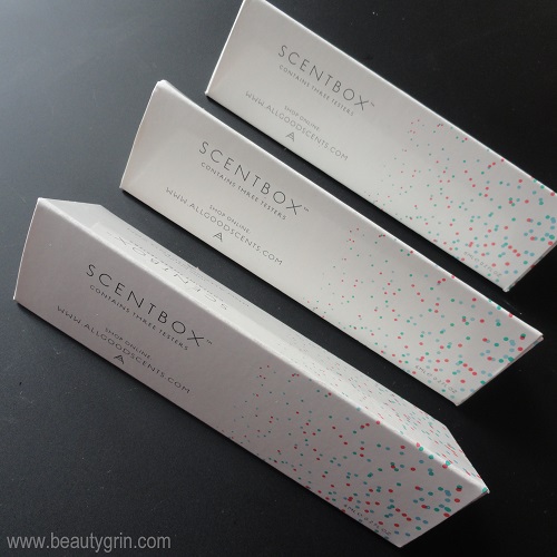 All Good Scent Sample Perfume Trial Box Review | Miss Diva Range and ...