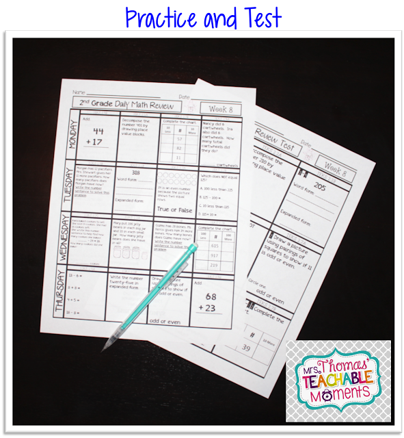 Mrs. Thomas' Teachable Moments: Make Your Masterpiece! Math Spiral Review