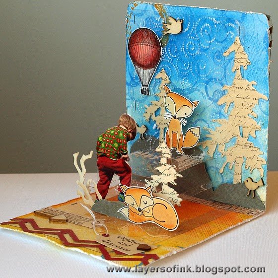 Layers of ink: Clear Photo Pop-Up card