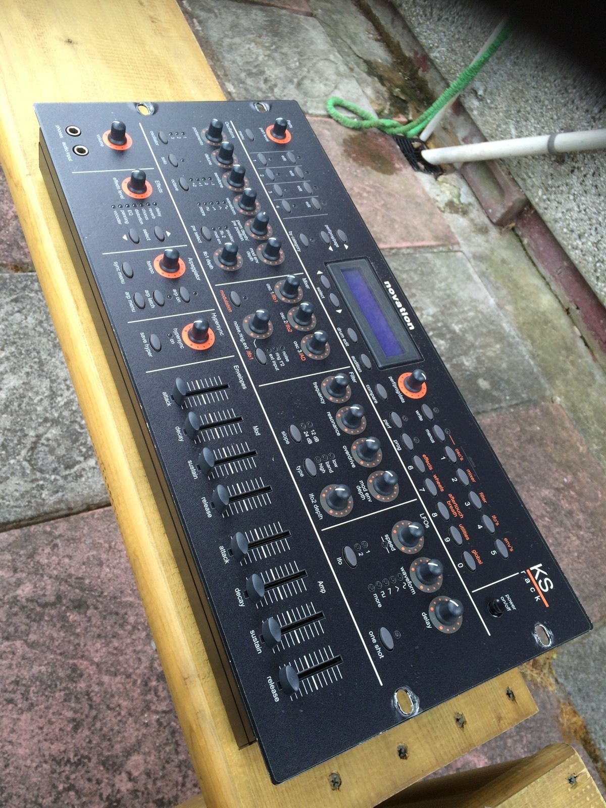 MATRIXSYNTH: Custom Black One-Off Novation KS Rack Synth