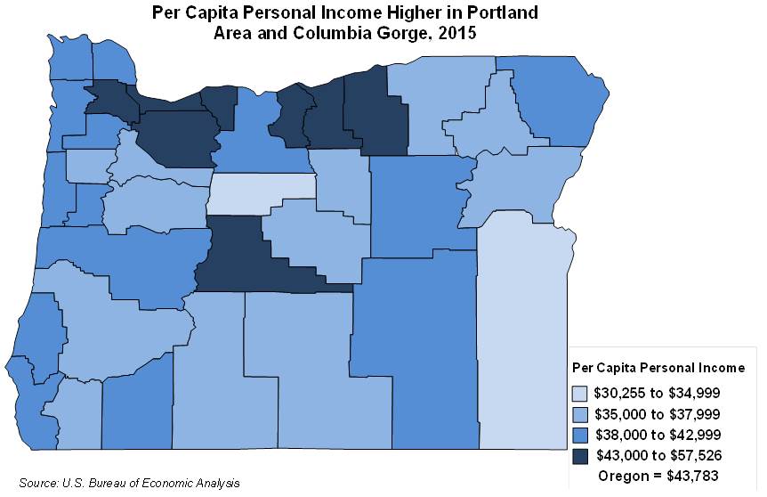 Oregon Workforce and Economic Information: Per Capita Personal Income ...