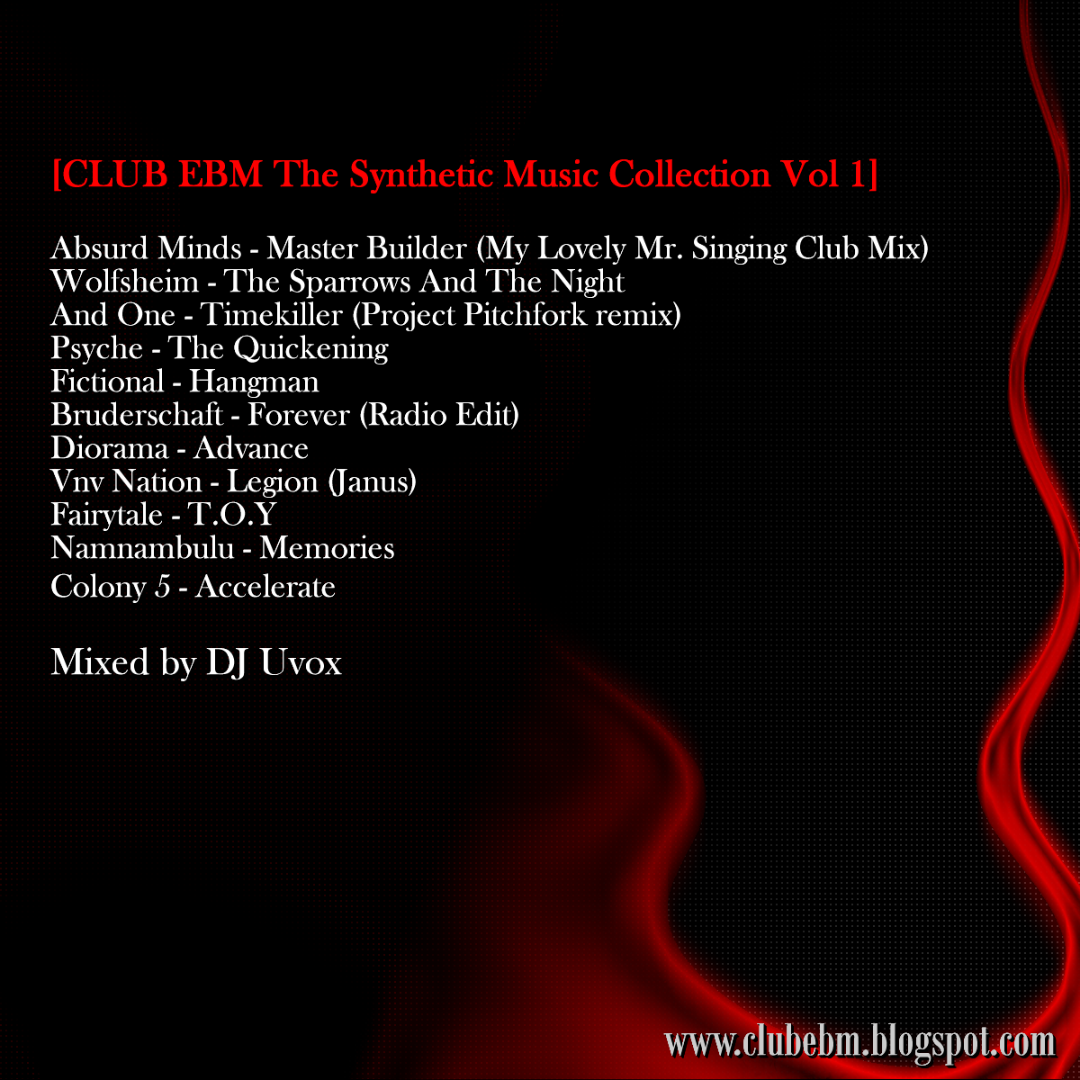 CLUB EBM: CLUB EBM BAR CCA THE SYNTHETIC MUSIC COLLECTION MIX 1,2,3