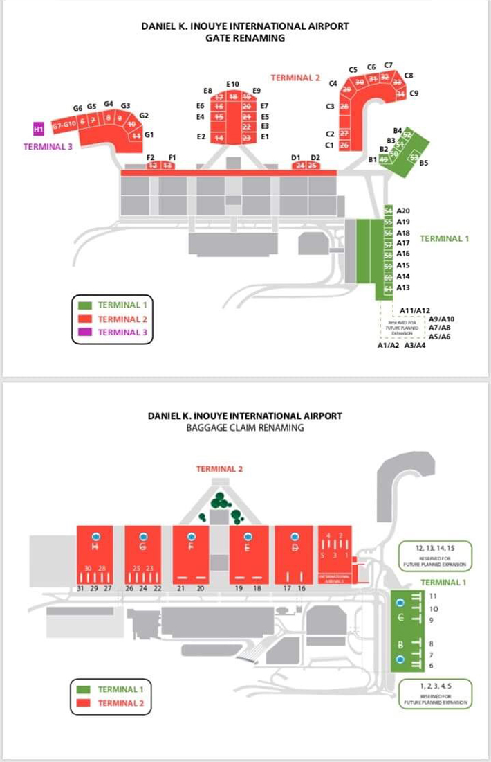 HNL RareBirds™: New HNL Terminal And Gate Designations