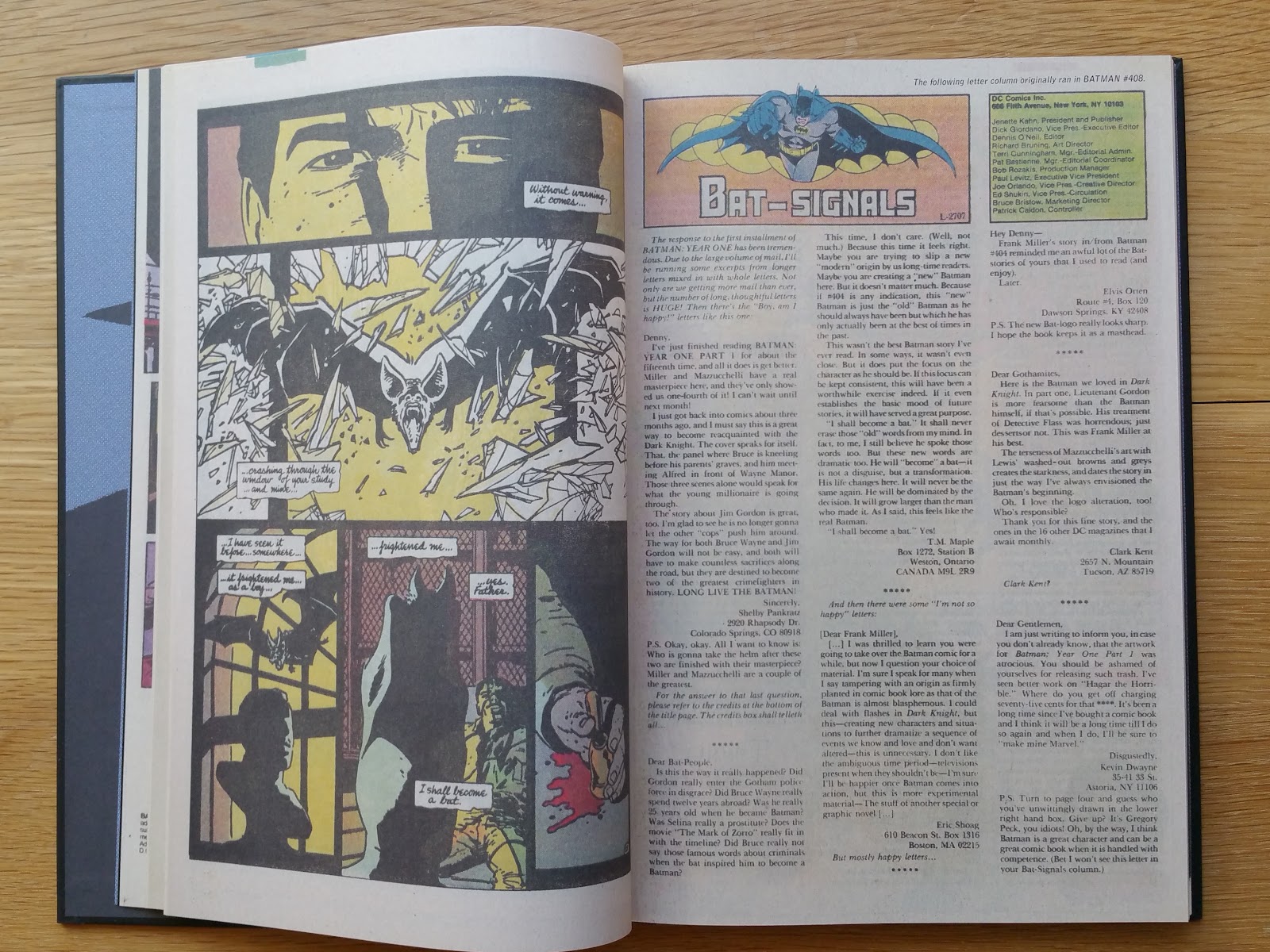 my absolute collection: Batman Year One Absolute Edition